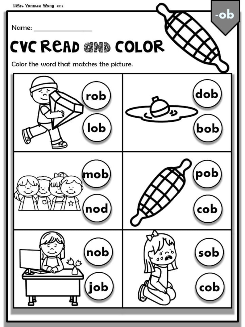 Phonics Short Vowel Activities and Worksheets Short O - Etsy