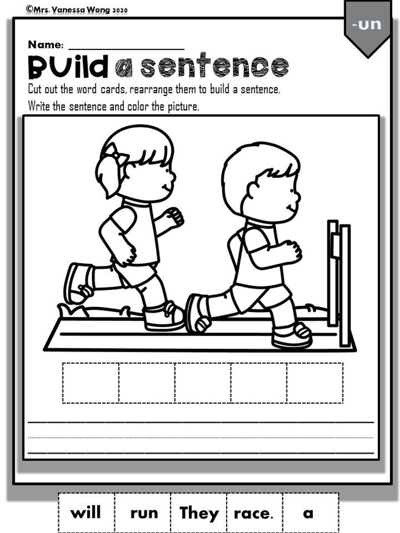 Phonics Short Vowel Activities and Worksheets Short U - Etsy