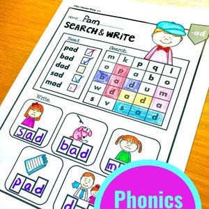 Phonics Printables Set 1 : CVC Fluency Bundle - Preschool/kindergarten ...