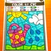 Phonics Worksheets-cvc Color by Code. Spring Theme. Prek/kindergarten ...