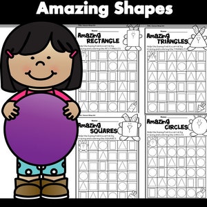 Math Worksheets 2D Shapes Activities and Worksheets for Kindergarten ...