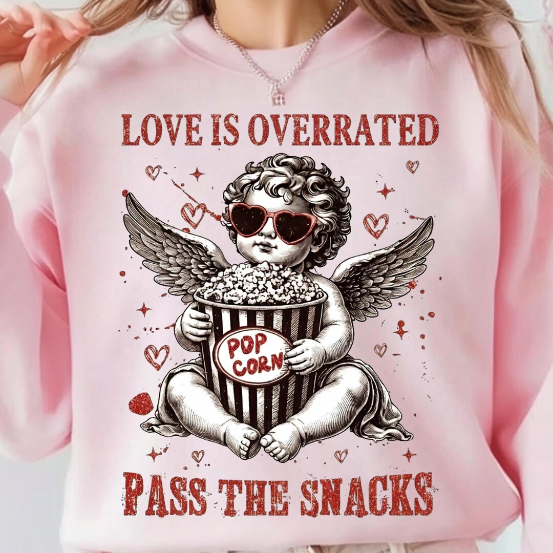 Funny Anti-valentine's Day Cupid PNG – Love is Overrated Design ...