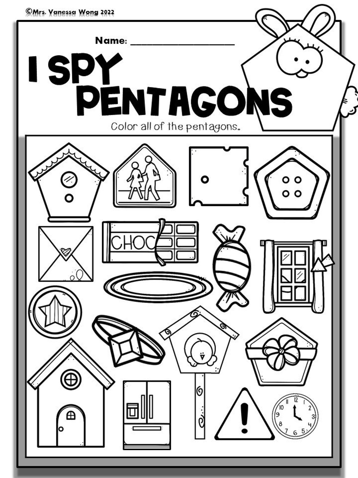 Math Worksheets 2D Shapes Activities and Worksheets for Kindergarten. I ...