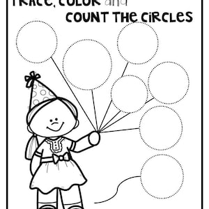 2D Shape Tracing Worksheets: Preschool Kindergarten Math (PDF Pattern ...
