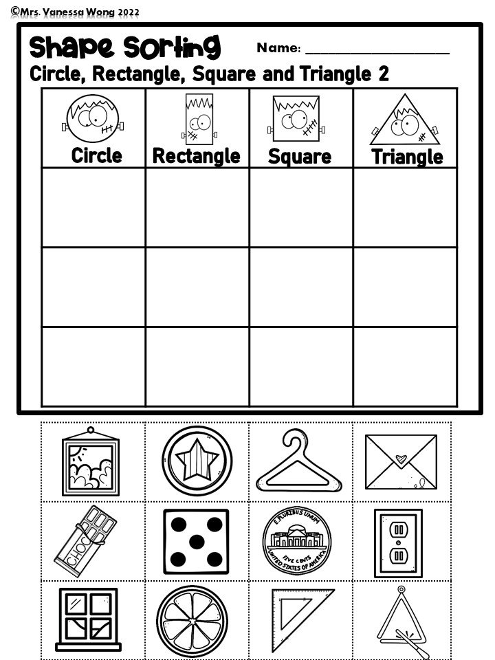 Math Worksheets. 2D 3D Shapes Activities and Worksheets for ...