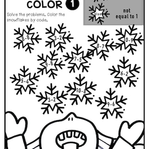 Kindergarten Math Worksheets. Subtraction Fact Coloring. Distance ...