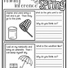 Fall, Winter, Spring and Summer Seasonal Bundle-math & Literacy Pack ...