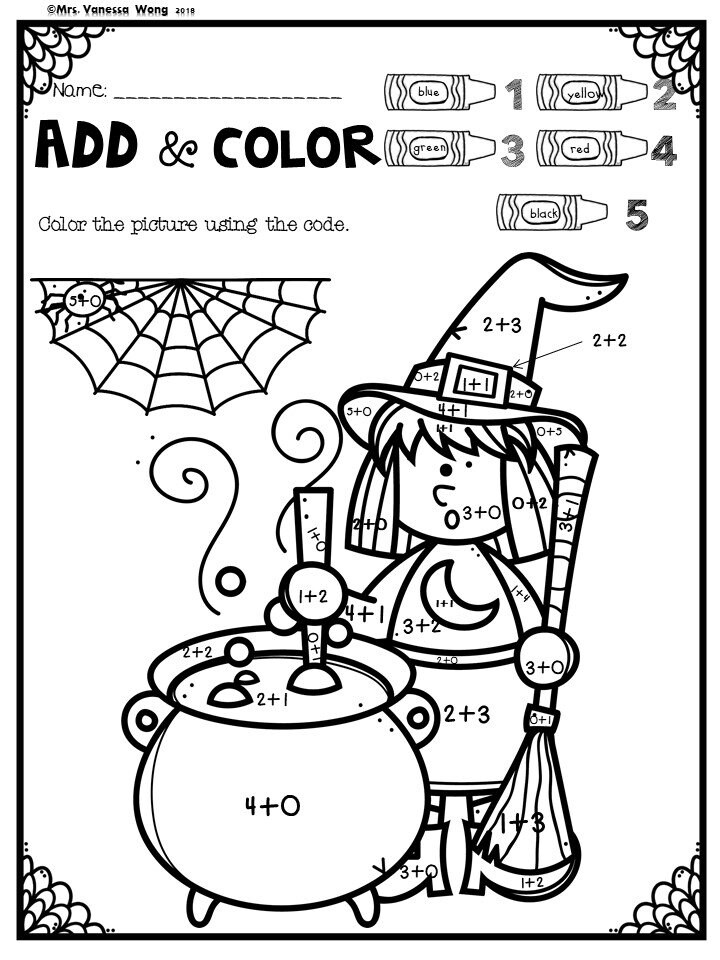 Halloween Activities for Kindergarten Math and Literacy No Prep ...
