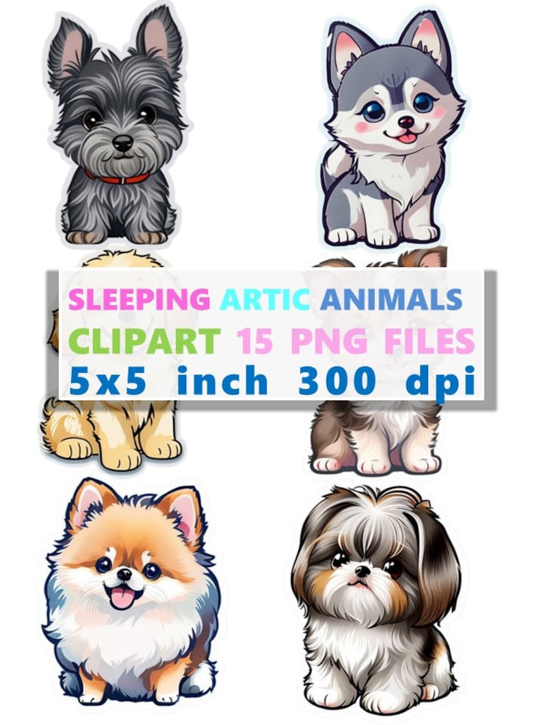 Puppies Stickers, Dogs Stickers, Animals Stickers - Etsy