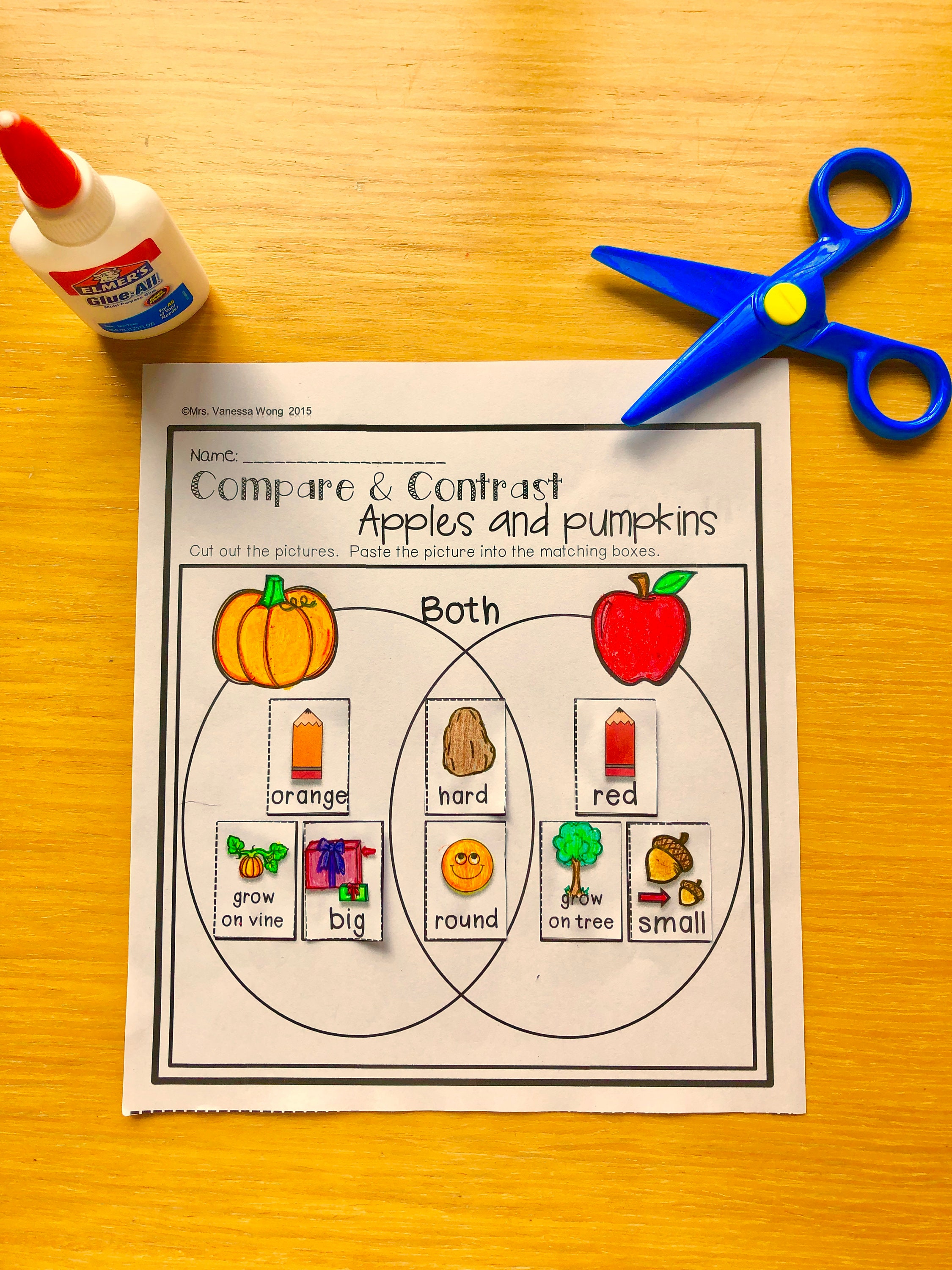 Fall Activities for Kindergarten Math and Literacy No Prep Printables ...