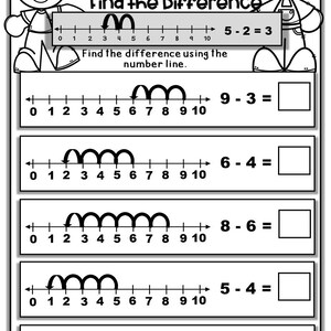 Kindergarten Math. Subtraction Bundle - Etsy