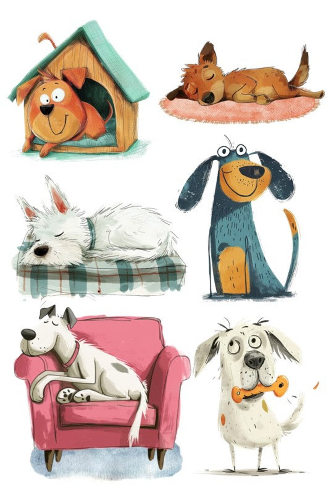 Funny Farm Animal Clipart Bundle Quirky Animal Clipart Bundle Silly ...