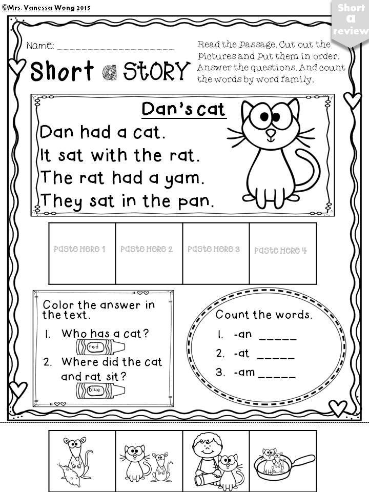 Phonics Short Vowel Activities And Worksheets Short A Etsy