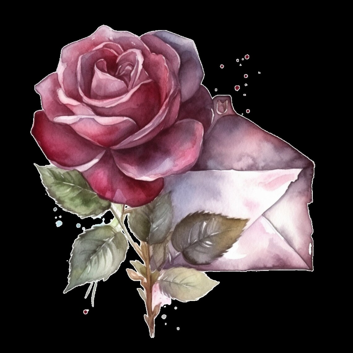 Rose Clipart Flower Clipart Digital Paper Craft Card - Etsy