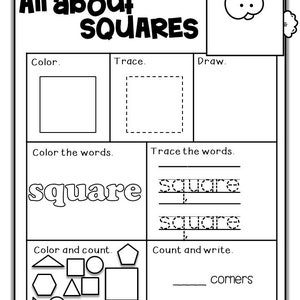 Math Worksheets 2D and 3D Shapes Activities and Worksheets Bundle for ...