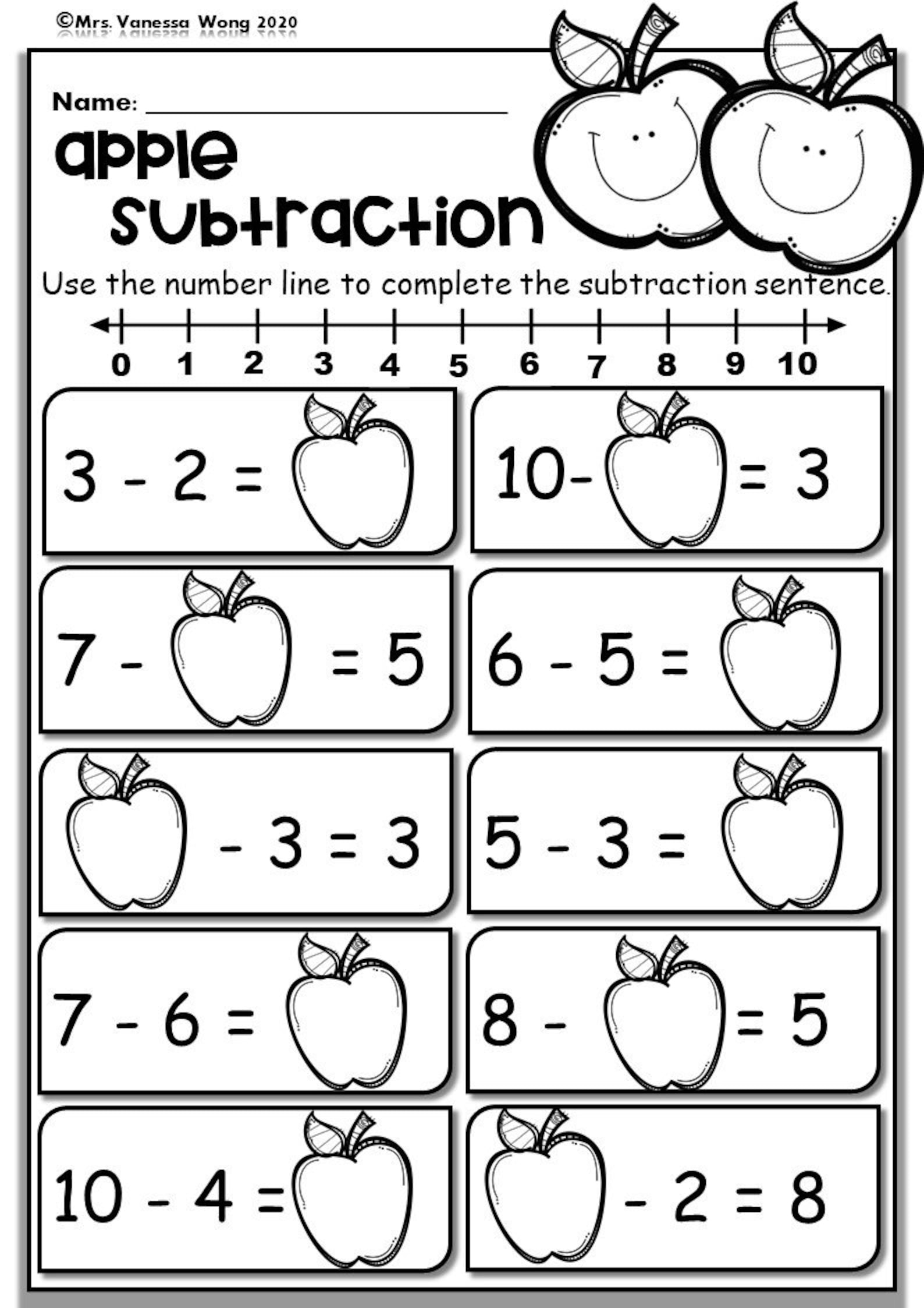 Kindergarten Math. Subtraction Bundle - Etsy