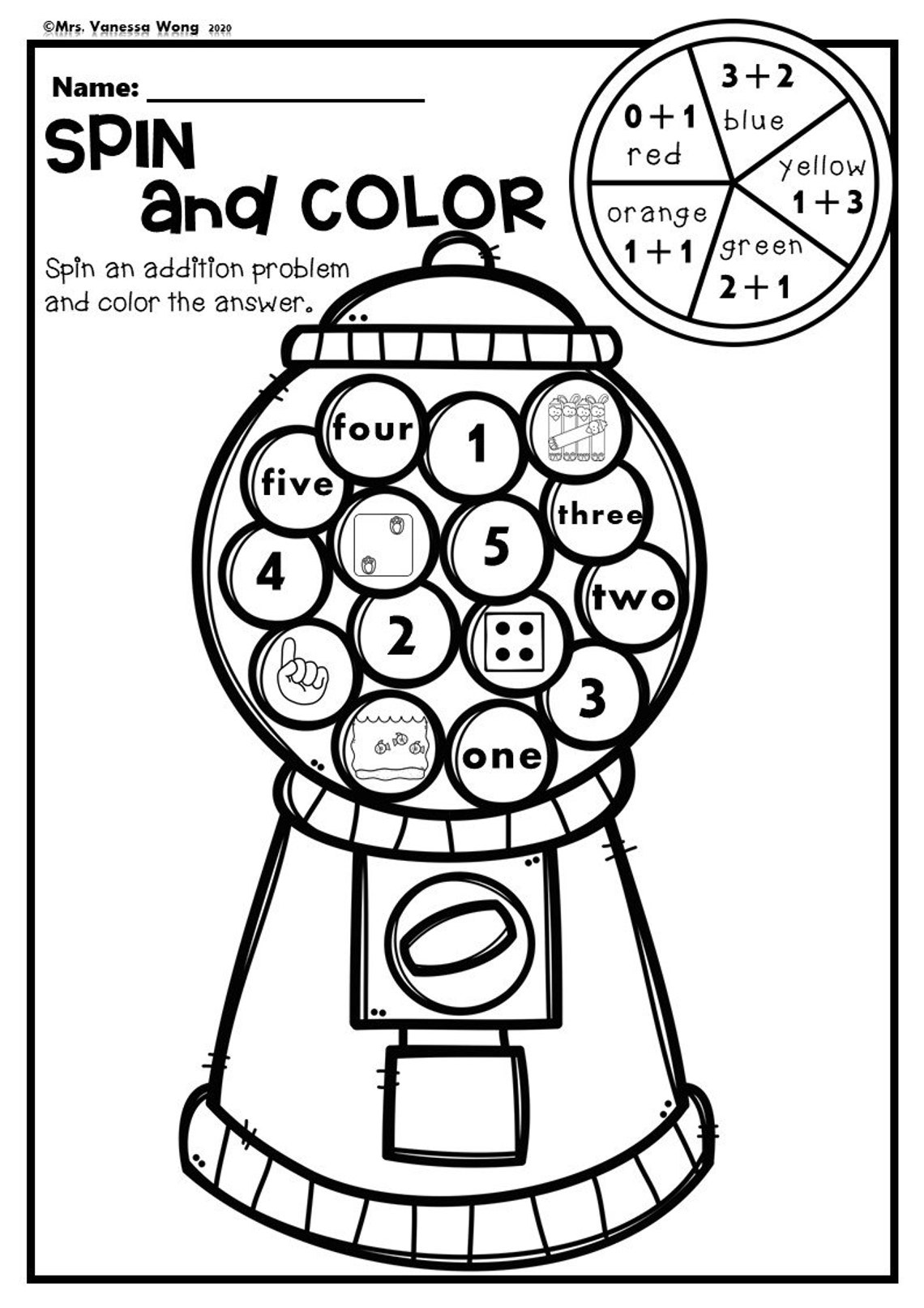 Kindergarten Math Worksheets : Addition Bundle Distance Learning - Etsy