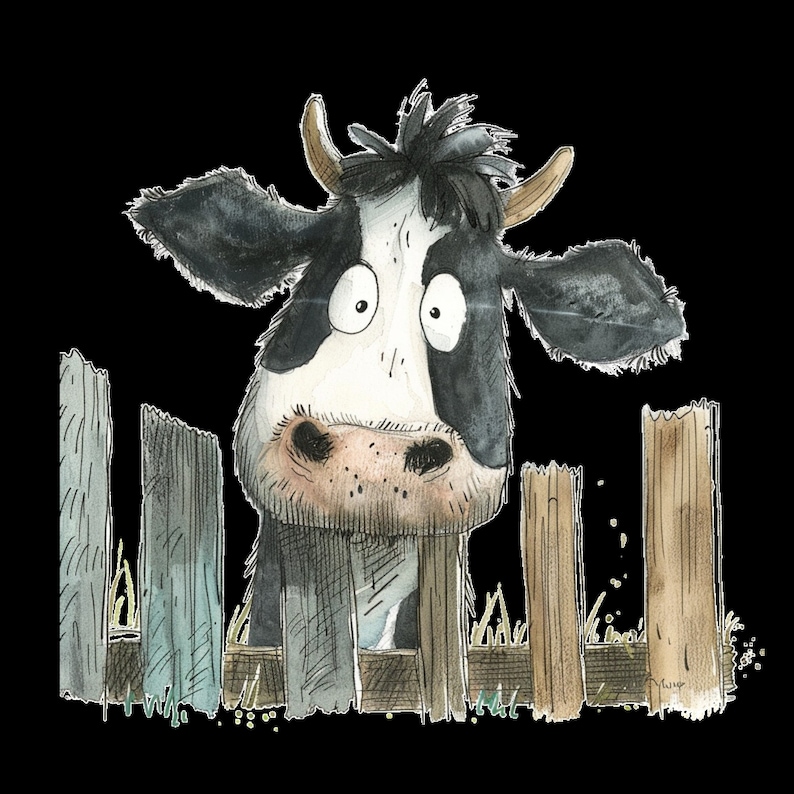 Funny Cow Clipart Bundle | Quirky Cow Clipart Bundle | Silly Cow ...