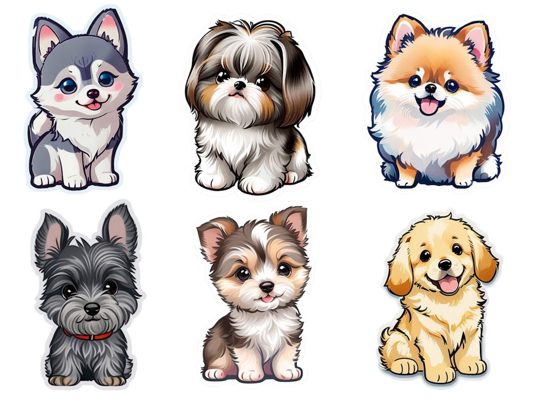 Puppies Stickers, Dogs Stickers, Animals Stickers - Etsy