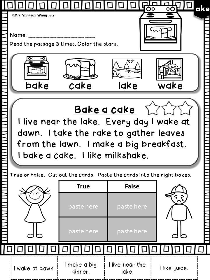 Phonics Reading Comprehension Passages: Short & Long Vowel Bundle ...