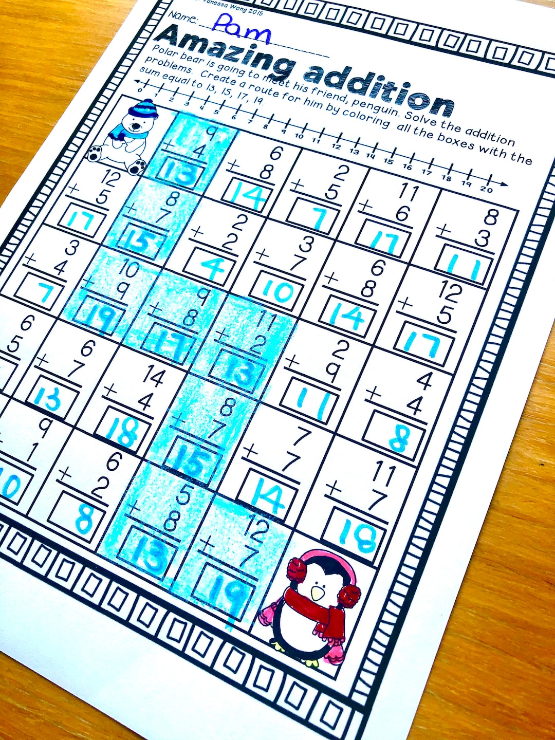 First Grade Worksheets. Math and Literacy Worksheets With Winter Theme ...