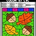 Phonics Worksheets-cvc Color by Code. Fall Theme. Prek/kindergarten/1st ...