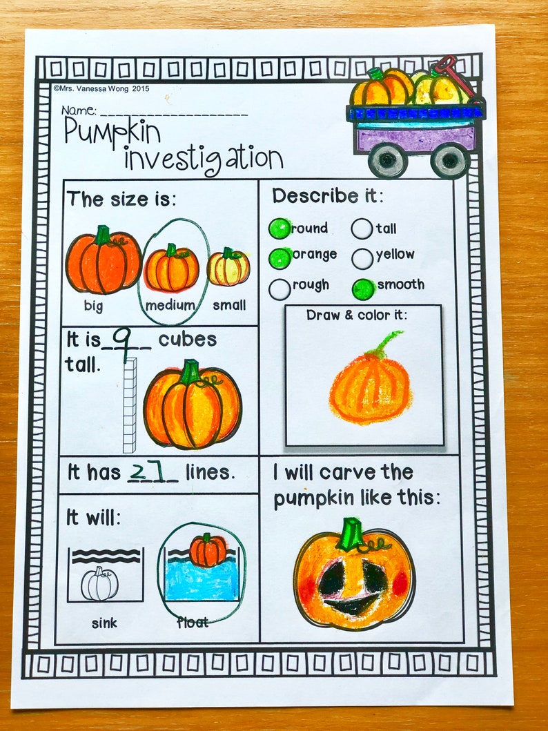 Fall Activities for Kindergarten Math and Literacy No Prep Printables ...