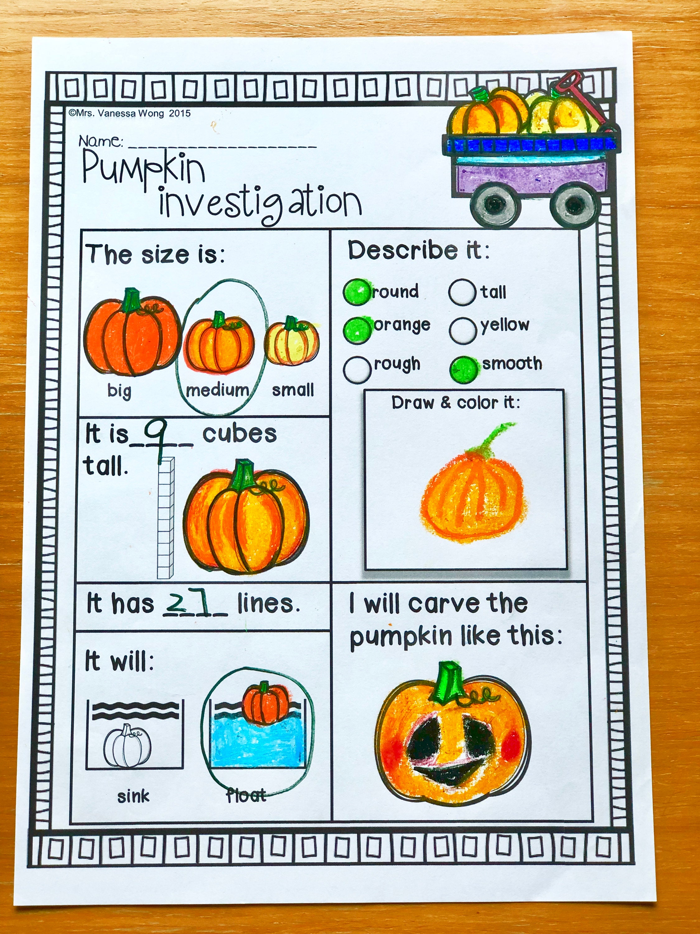 Fall Activities for Kindergarten Math and Literacy No Prep Printables ...