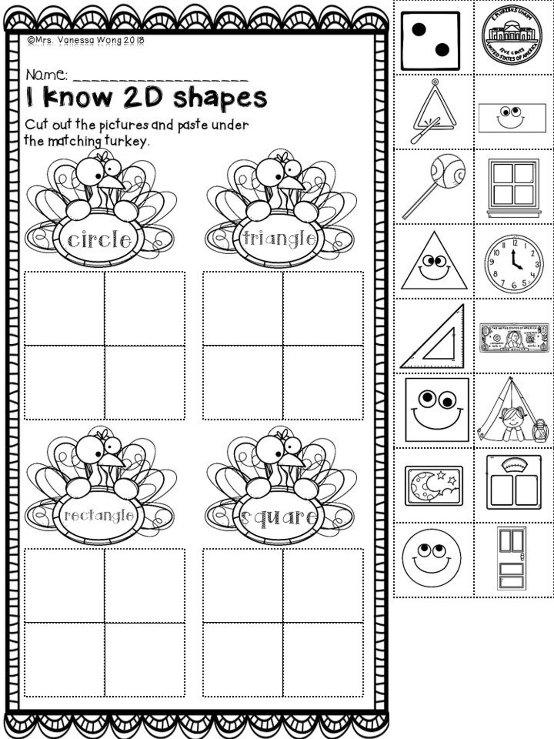 Thanksgiving Activities for Kindergarten Math and Literacy No Prep ...