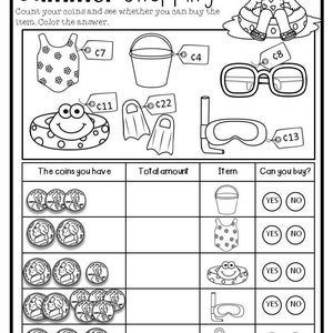 Summer Review - Math & Literacy Pack Bundle Kindergarten Worksheets - Etsy