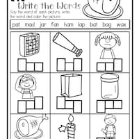 Phonics Centers and Worksheets-cvc Secret Words. Preschool ...