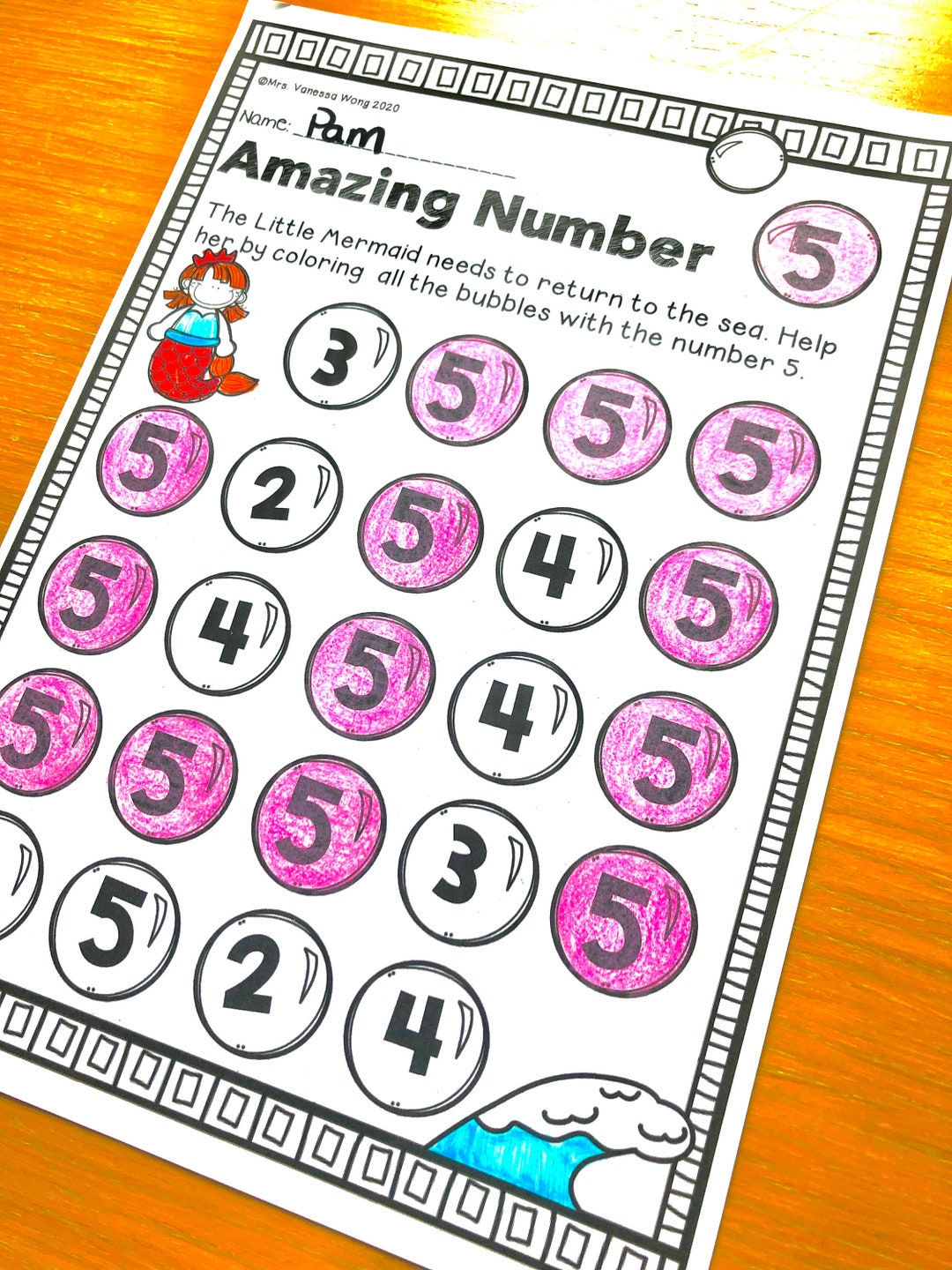 Number Maze Worksheets: Kindergarten Math 1-10 (PDF Pattern) - Etsy