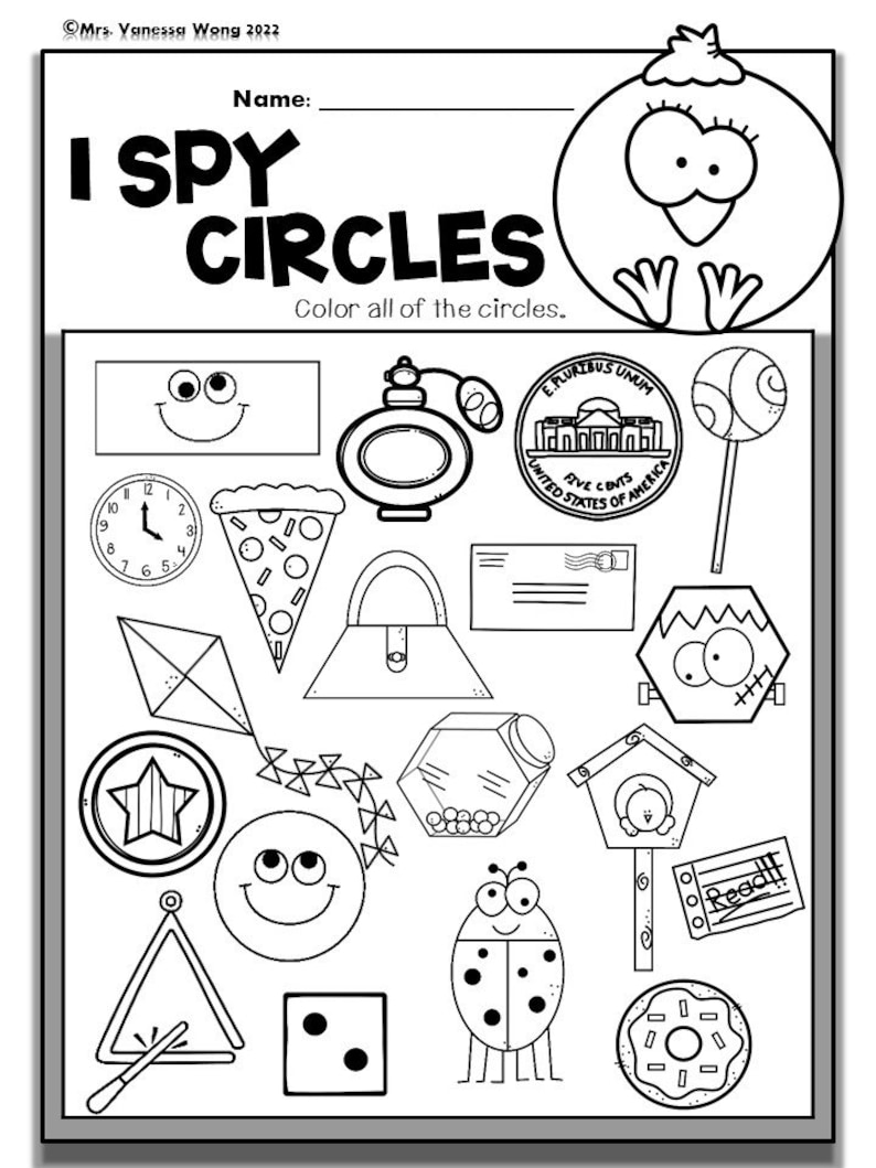Math Worksheets 2D Shapes Activities and Worksheets for Kindergarten. I ...