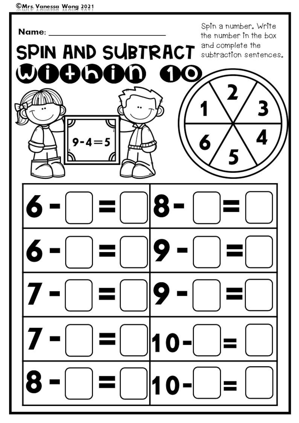 Kindergarten Math. Subtraction Bundle - Etsy