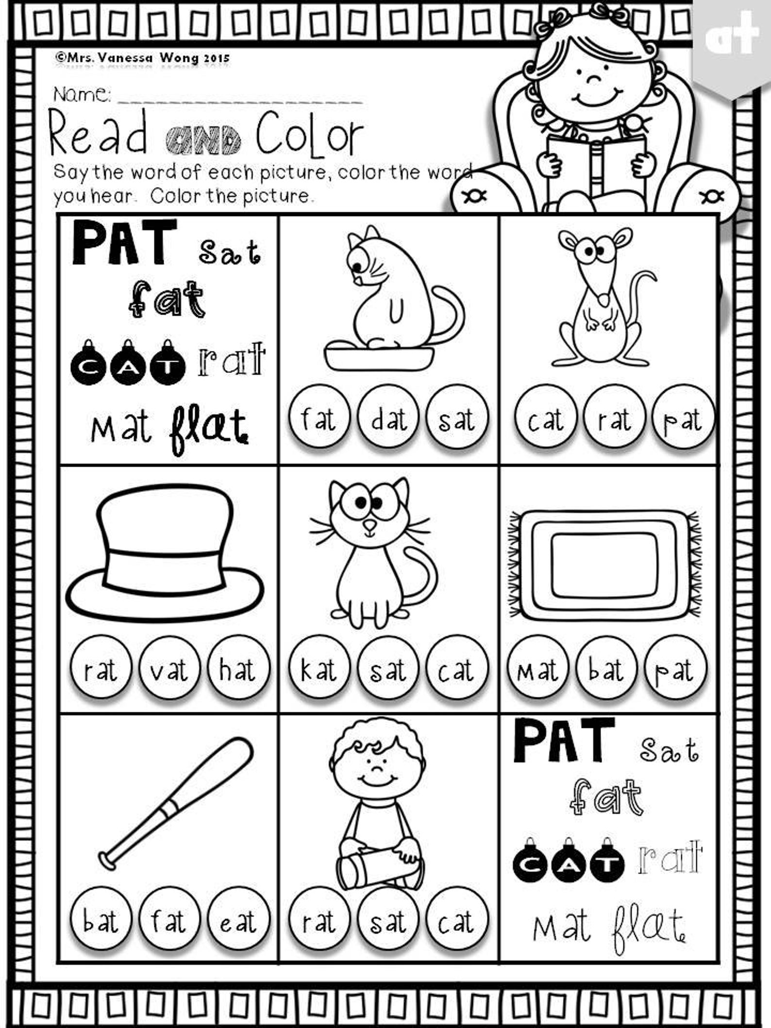 Phonics Short Vowel Activities and Worksheets Short A - Etsy