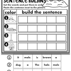 Phonics CVCE Long Vowels -sentence Building - Etsy