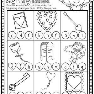 Valentine's Day Activities for Kindergarten Math and Literacy No Prep ...