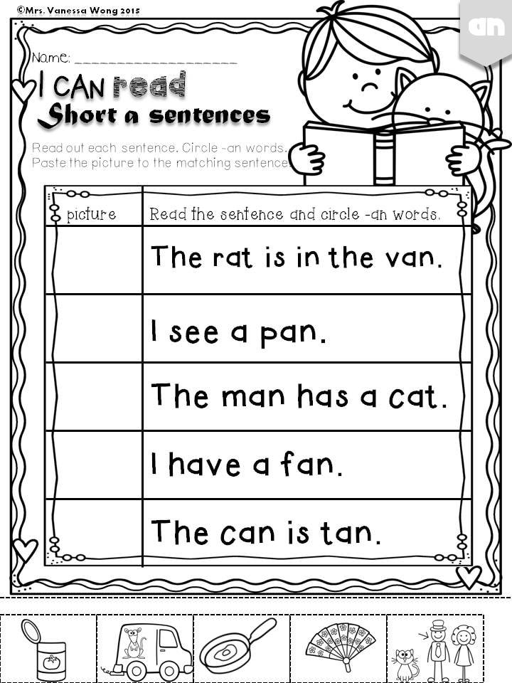 Phonics Short Vowel Activities and Worksheets Short A - Etsy