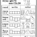 Phonics Worksheets Cvce Long Vowels-read Write & Color(kindergarten ...