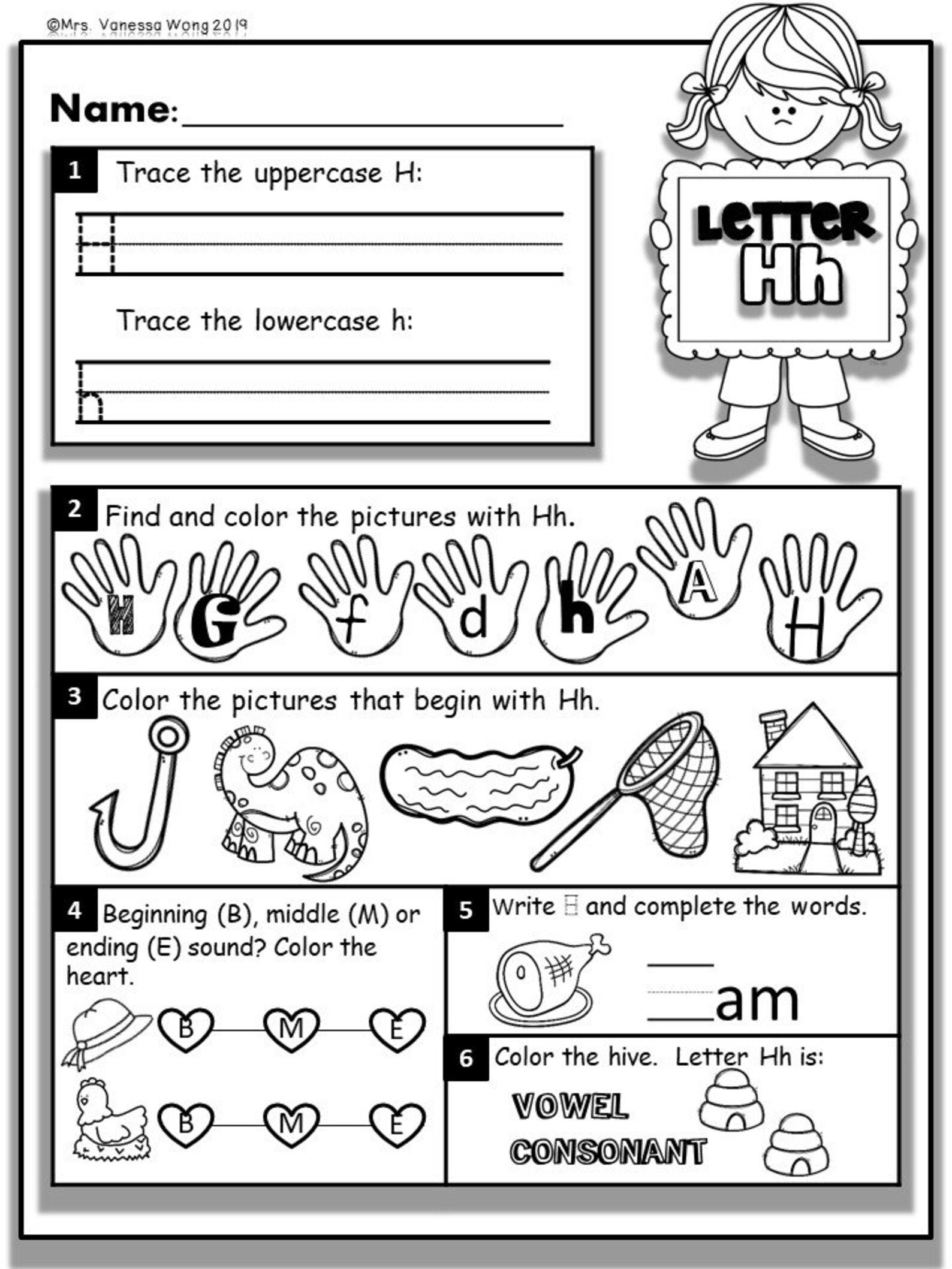 Alphabet Activities and Worksheets for Preschool and Kindergarten - Etsy