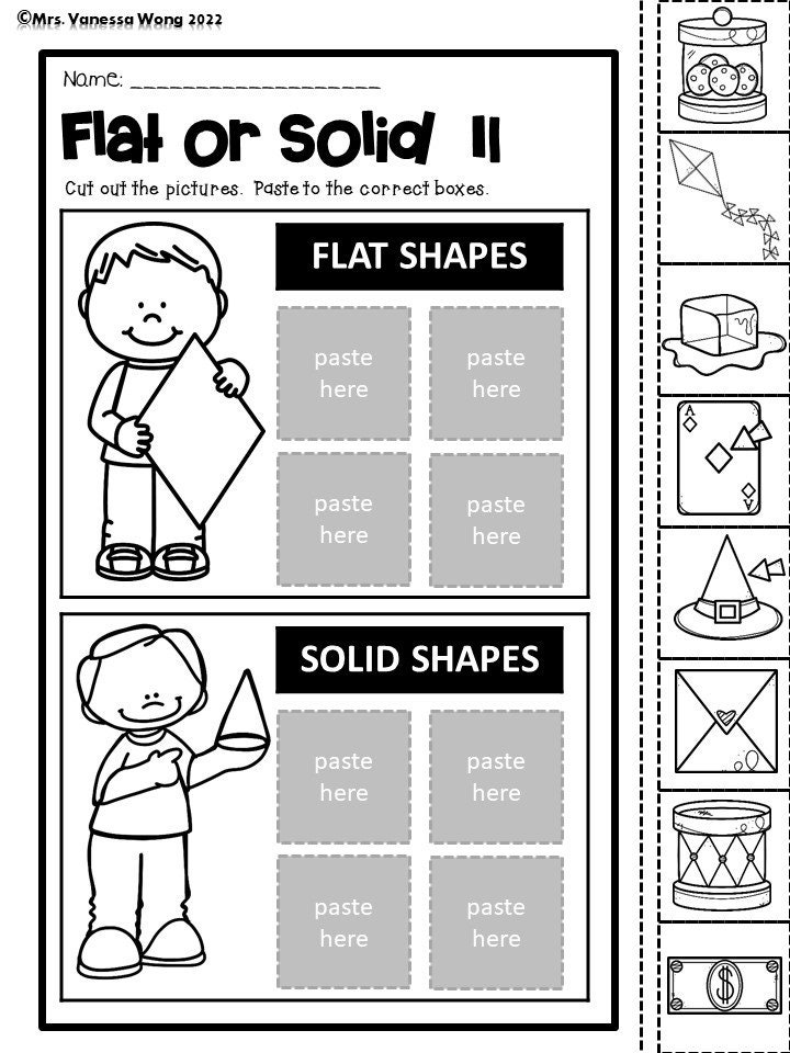 Shapes Worksheets Bundle: Preschool Kindergarten Math Activity (PDF ...
