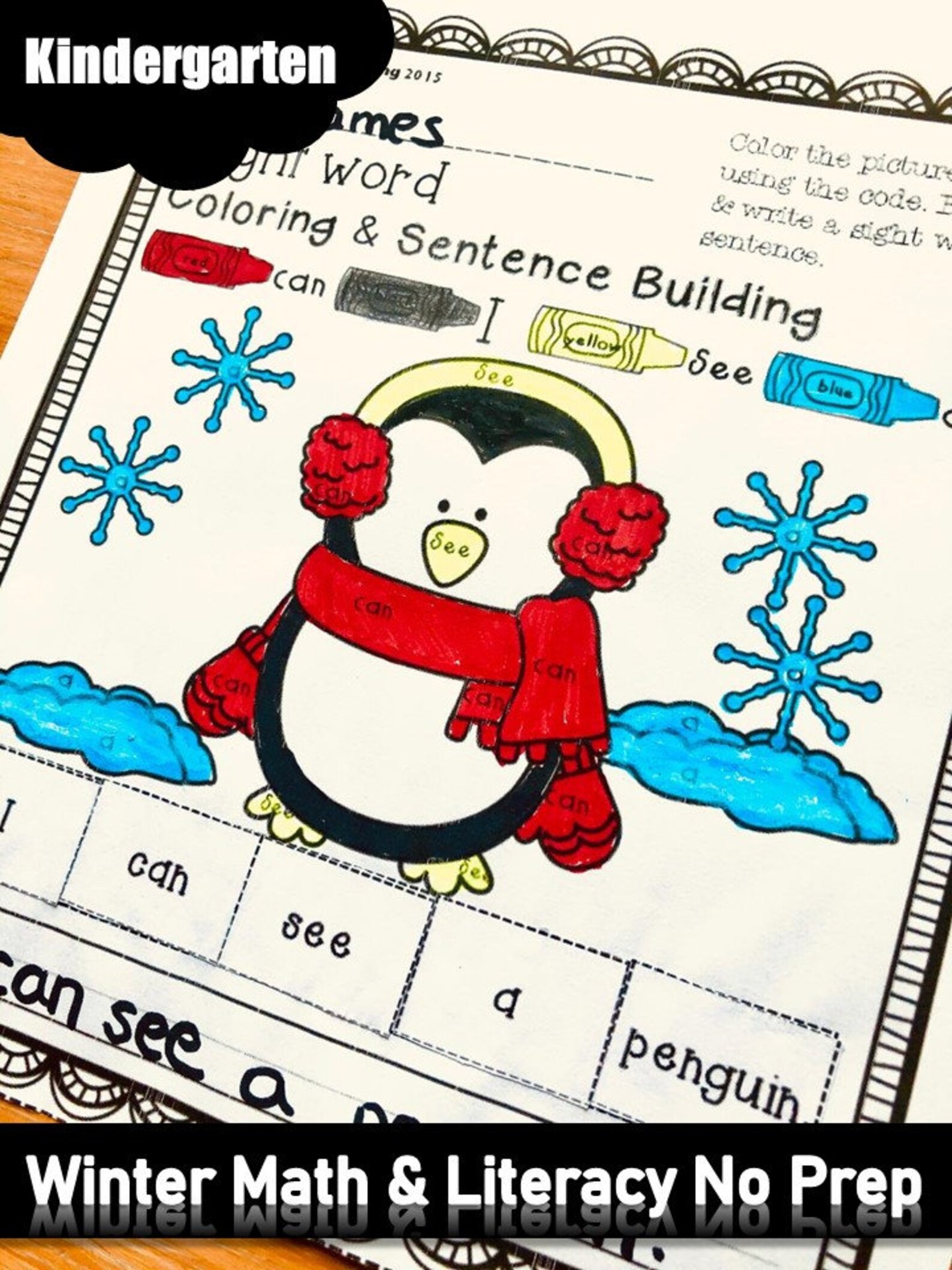 Fall, Winter, Spring & Summer Seasonal Bundle. Math and Literacy Pack ...