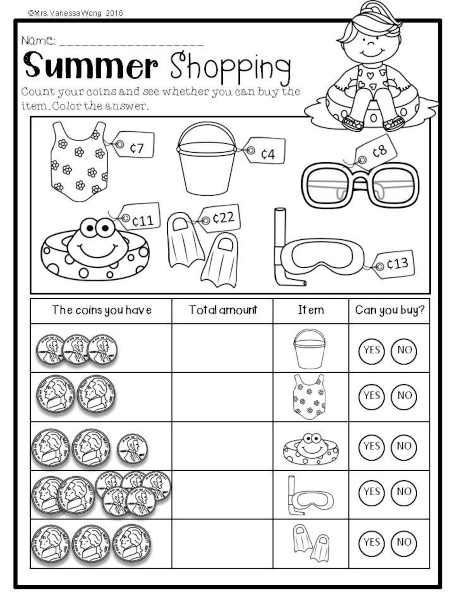 Fall, Winter, Spring & Summer Seasonal Bundle. Math and Literacy ...