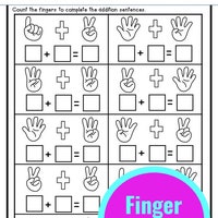Kindergarten Math Worksheets. Picture Addition. Distance Learning - Etsy