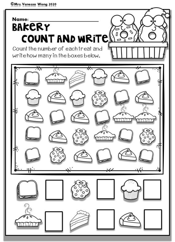 Kindergarten Math Worksheets Numbers 1 10 Counting Etsy Australia Kindergarten Math Worksheets Numbers 1 10 Counting Etsy Australia