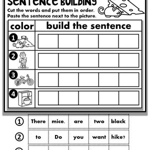 Phonics CVCE Long Vowels sentence Building - Etsy