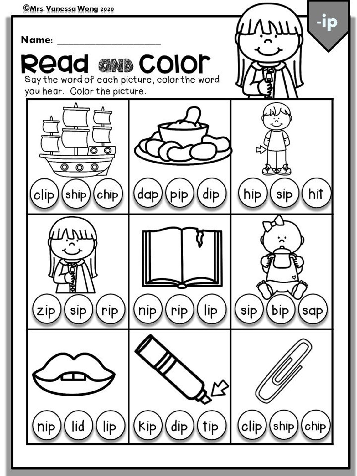 Phonics Short Vowel Activities and Worksheets Short I - Etsy