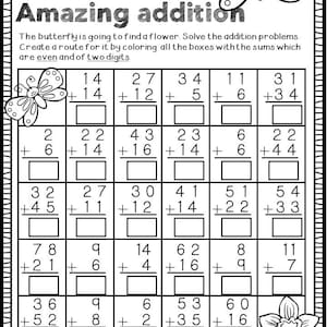 Spring Math and Literacy No Prep Printables First Grade - Etsy