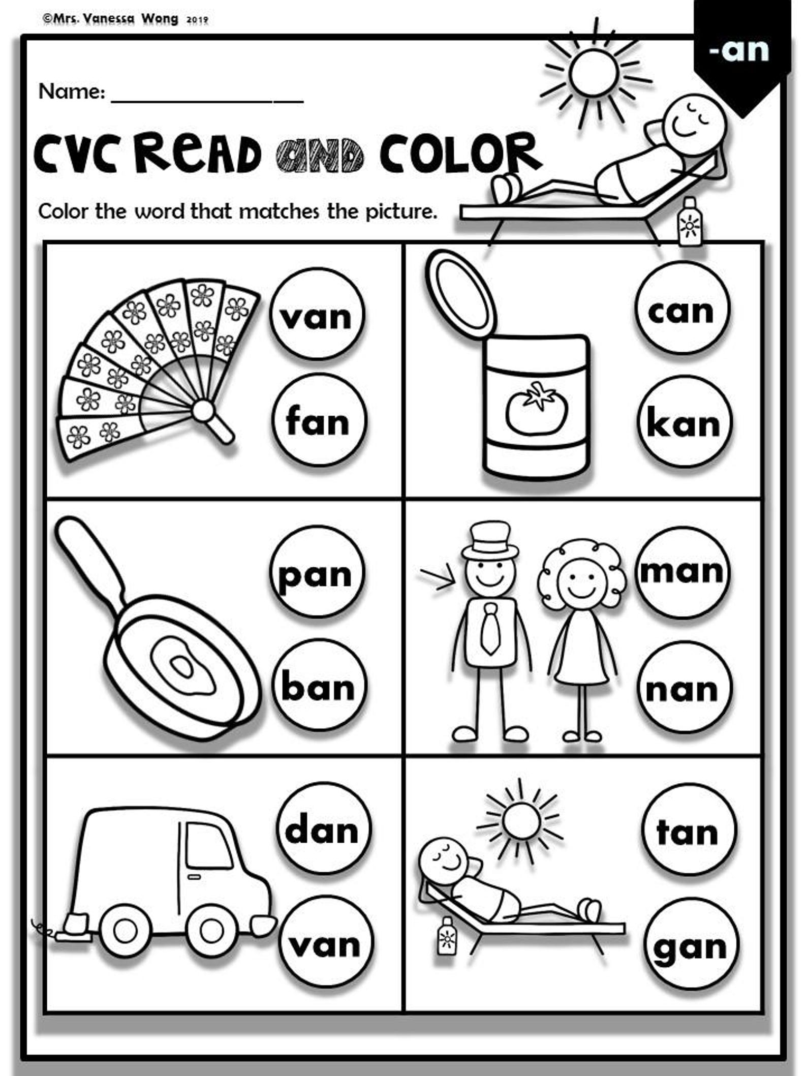 Phonics Worksheets CVC Fluency Mega Bundle, Homeschooler Phonics ...