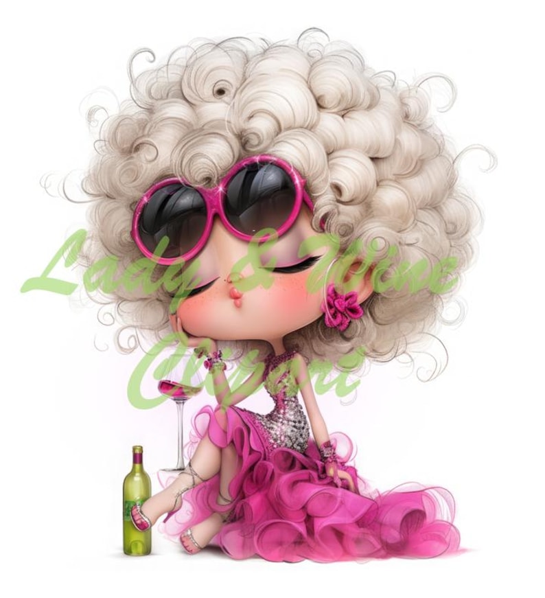 Whimsical Girl Clipart: Watercolor Fashion Illustration (digital ...